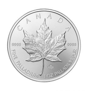 1 oz Canadian Palladium Maple Leaf Coin - Border Gold