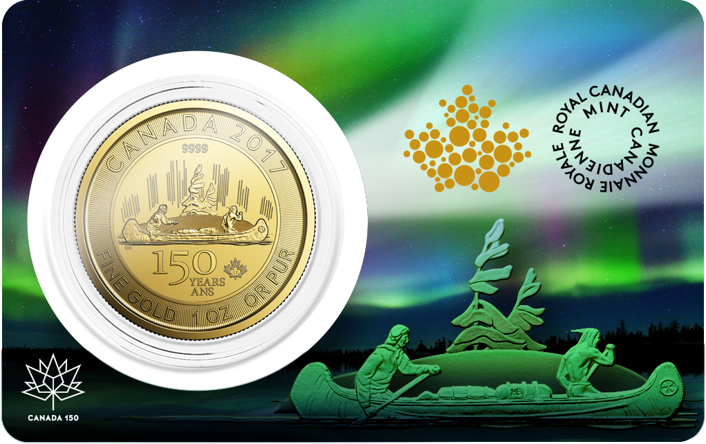 2017 Canada 150 Gold Voyageur - Border Gold