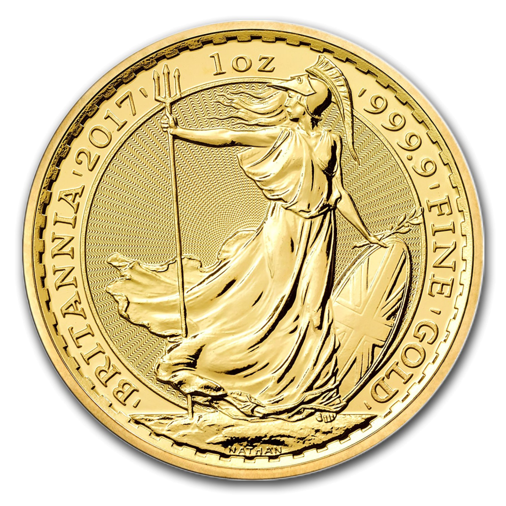1 oz Gold English Britannia - Border Gold