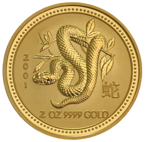 10 oz Gold Coin Year of the Snake 2001 - Border Gold