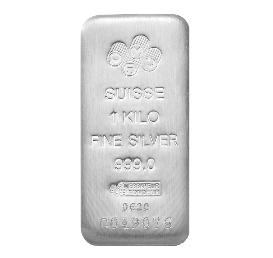 1 Kilo PAMP Silver Bar Border Gold 1 Kilo PAMP Silver Bar Border Gold
